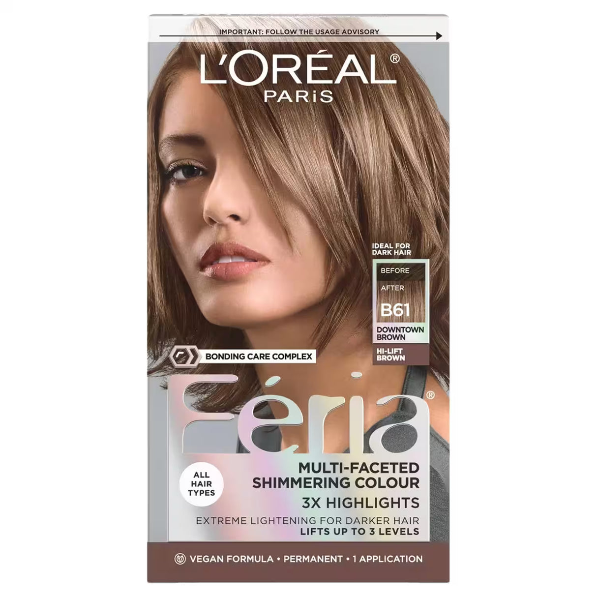 L’Oréal Paris Feria #B61 Hi-Lift Downtown Brown 12 Pack – Contarmarket