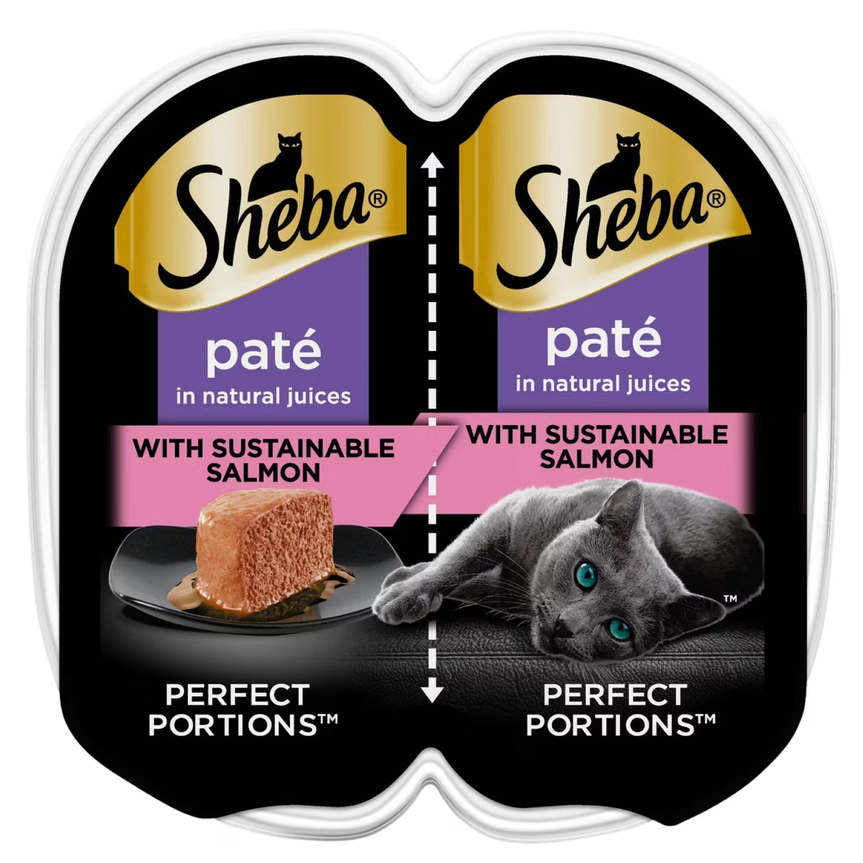 Sheba Perfect Portions Wet Cat Food Pate with Salmon 2.6 oz - 24 Pack ...