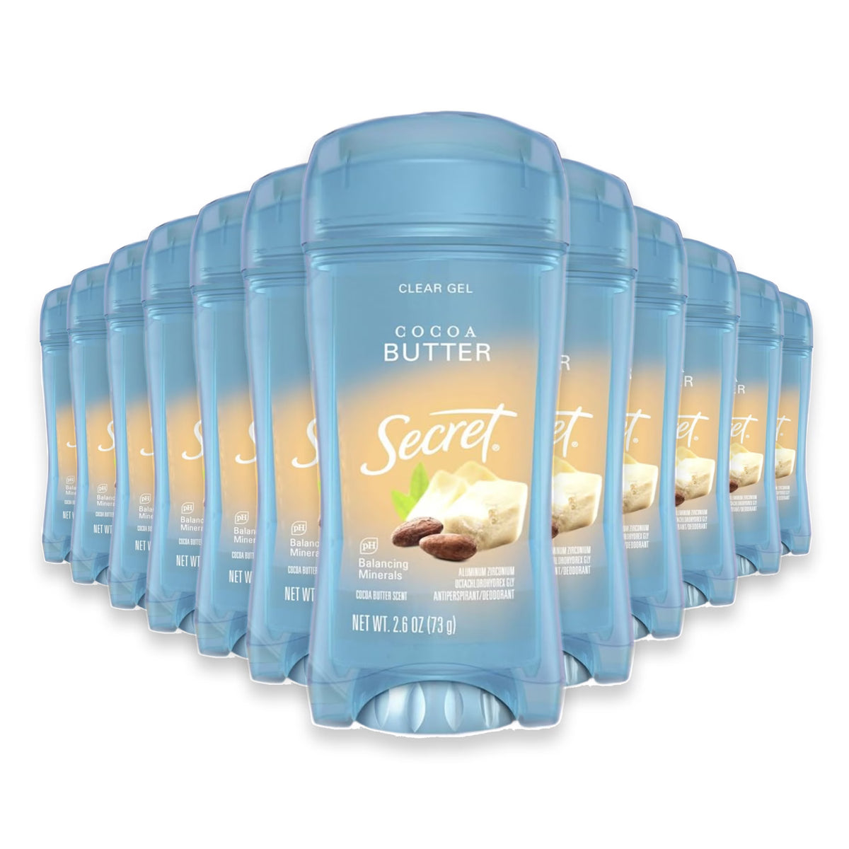 Secret Deodorant 2.6 oz, Cocoa Butter - 12 Pack – Contarmarket