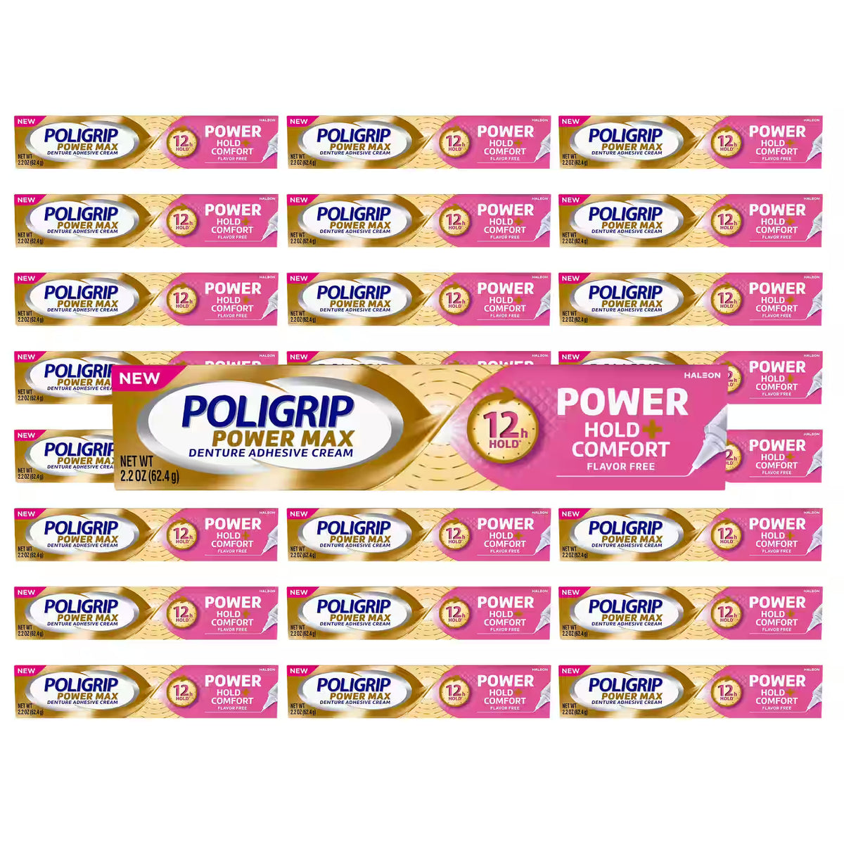 Poligrip Power Max Hold Plus Comfort Denture Adhesive Cream - 2.2 oz ...