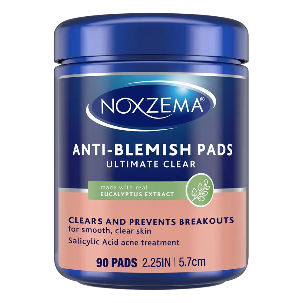 Noxzema Ultimate Clear Anti Blemish Pads, Eucalyptus - 90 Ct - 6 Pack ...