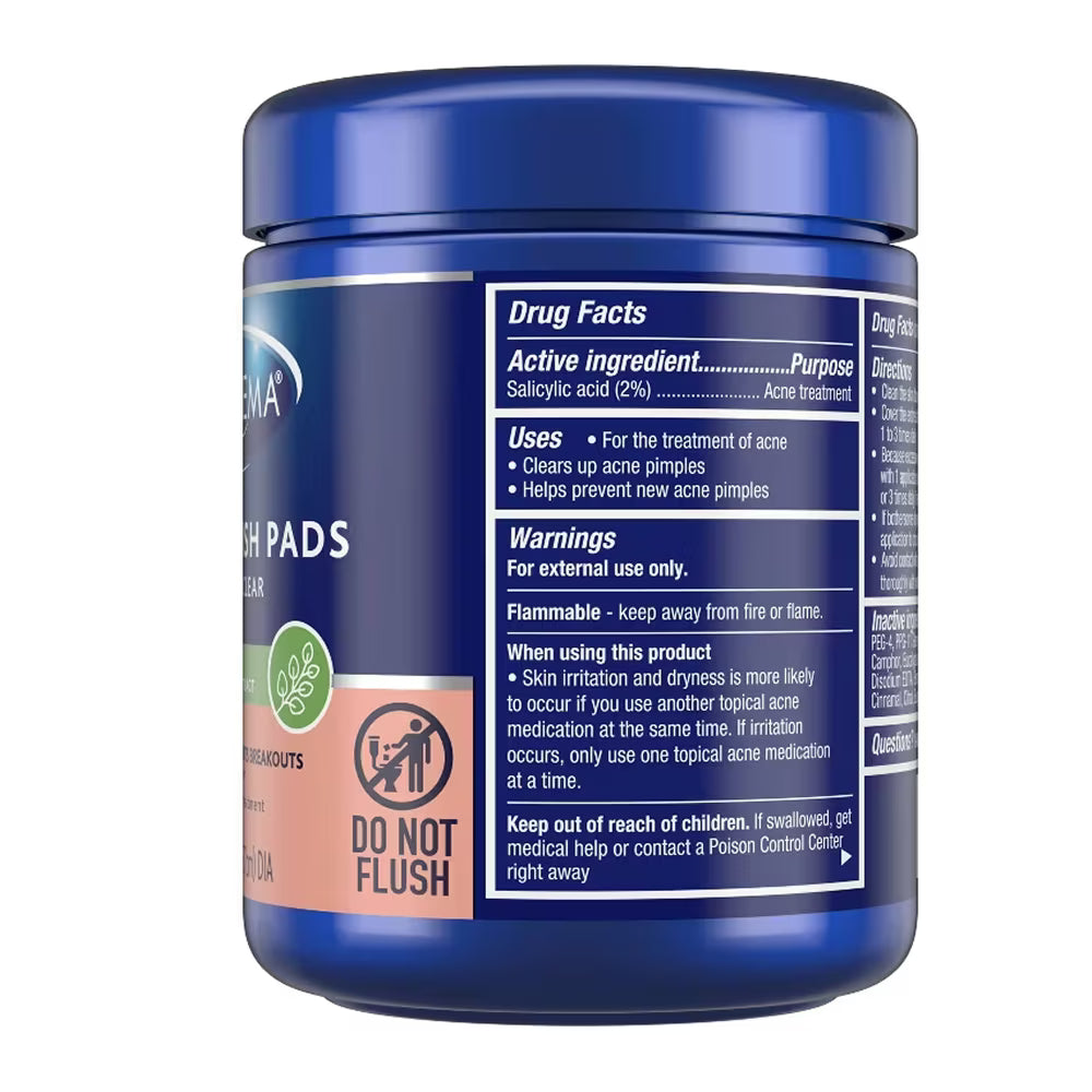 Noxzema Ultimate Clear Anti Blemish Pads, Eucalyptus - 90 Ct - 6 Pack ...