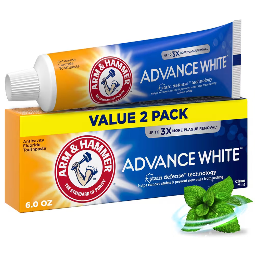 Arm & Hammer Advance White Extreme Whitening Toothpaste, Twin Pack - 6 ...