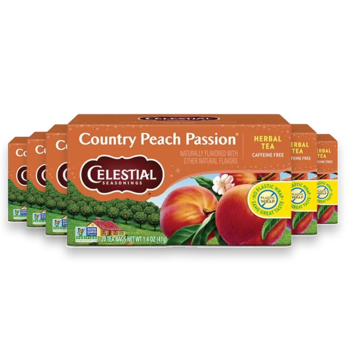 Celestial Seasonings - Herbal Tea, Country Peach Passion - 20 Ct - 6 P ...