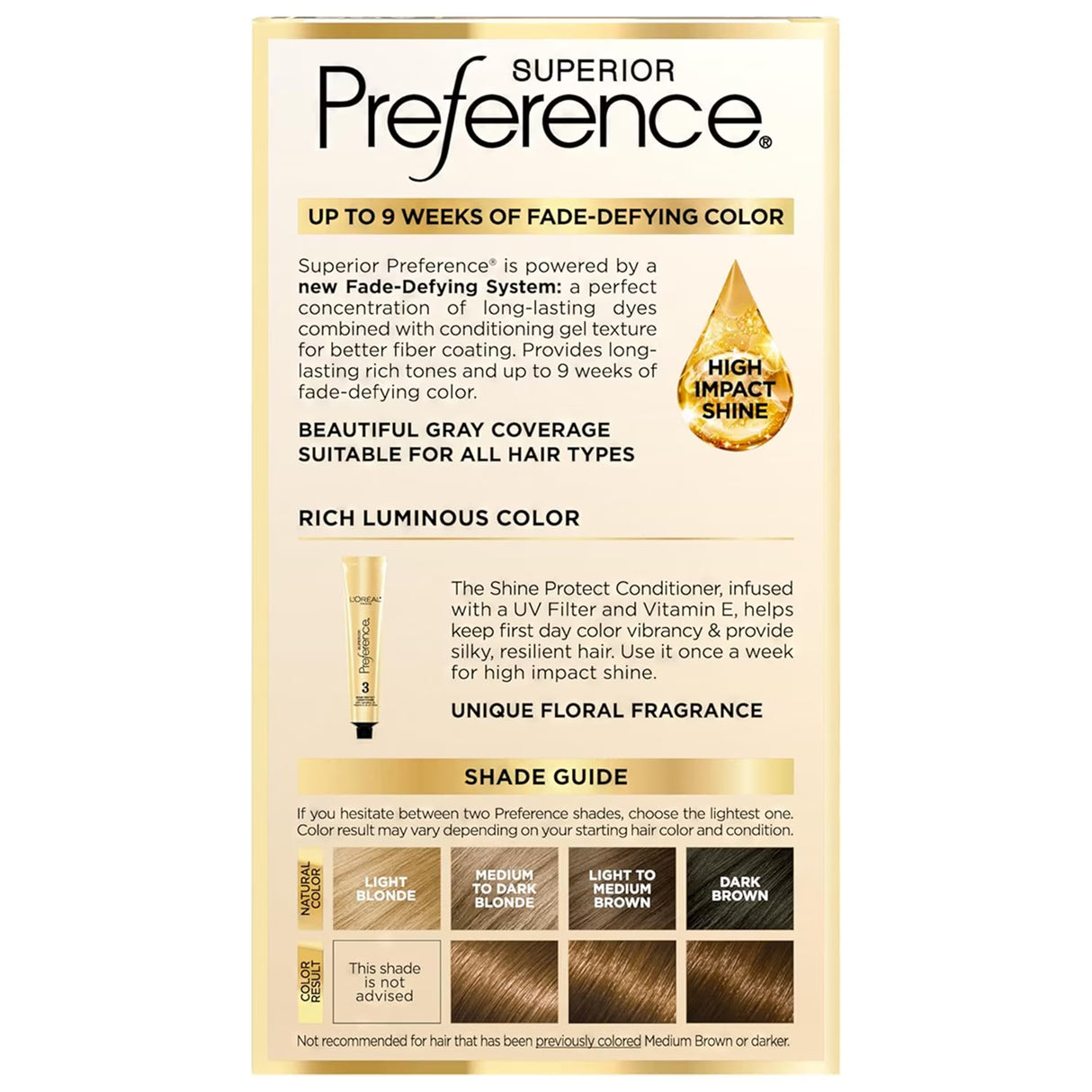 L'Oréal Paris Superior Preference 6-1/2G Lightest Golden Brown Permane ...