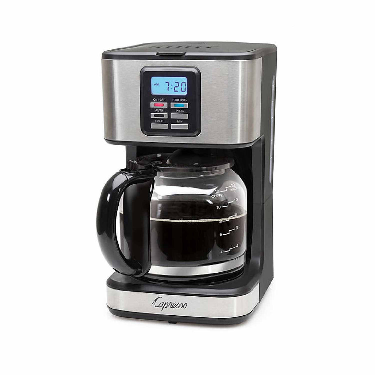 Capresso SG220 12-Cup Coffee Maker with Glass Carafe – Contarmarket