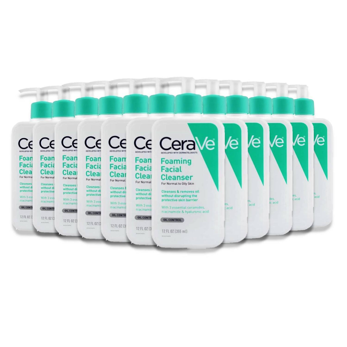 CeraVe Foaming Face Wash, Facial Cleanser for Normal to Oily Skin 12 f ...