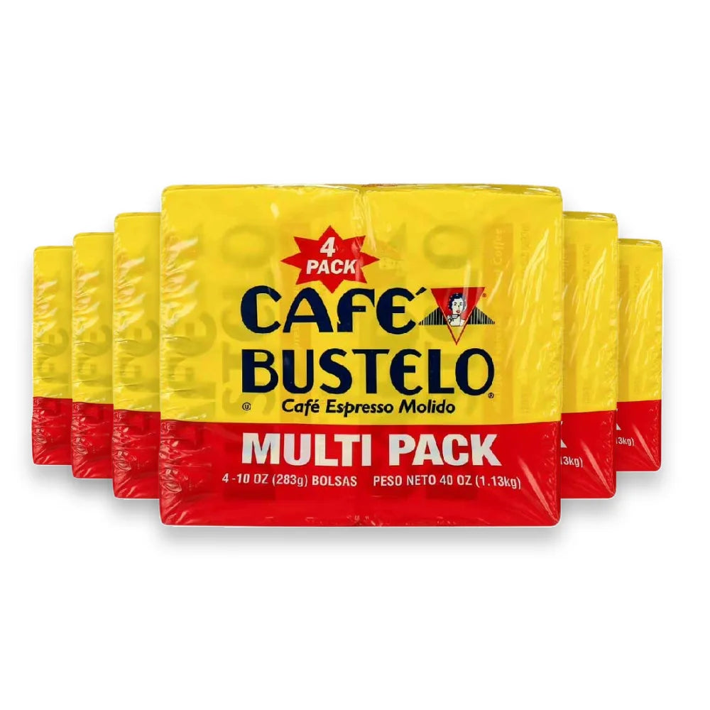 Cafe Bustelo MultiPack Espresso Ground Coffee - 10 Oz - 4 ct - 6 Pack ...