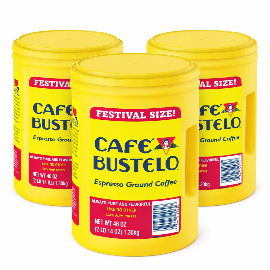 Café Bustelo Dark Roast Espresso Coffee 46 Oz – 3 Pack | Free Shipping ...
