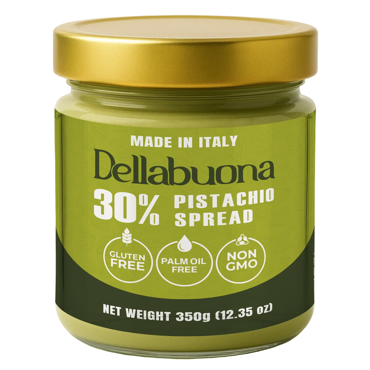 Dellabuona Pistachio Spread (Crema di Pistacchio) – 350g Glass Contain ...