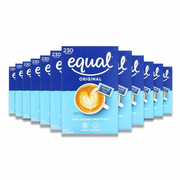 Equal - Zero Calorie Sweetener, Original - 230 Packets - 12 Pack ...