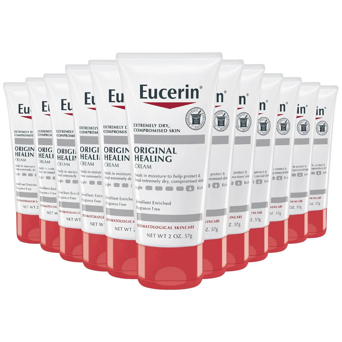 Eucerin Original Healing Rich Creme 2 Oz -24 Pack - Travel Size ...