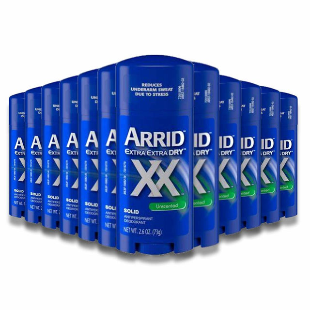 Arrid - Extra Dry Unscented Antiperspirant - 2.6 Oz - 12 Pack ...