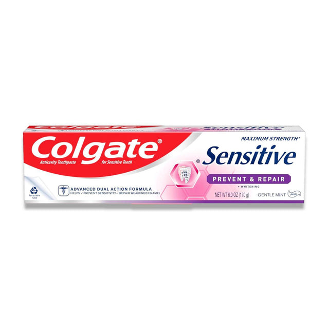 Colgate Sensitive Toothpaste - 6 oz, Prevent and Repair, 24 Pack ...